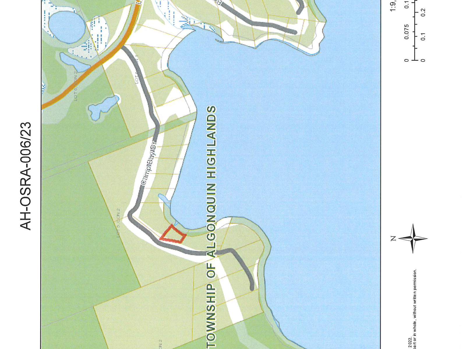 NOTICE: Application to Purchase Original Shoreline Road Allowance AH ...